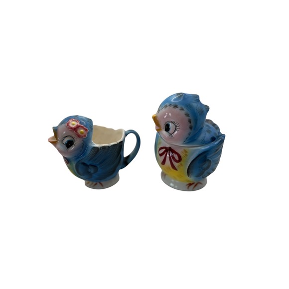 Kitchen | Lefton Bluebird Creamer Sugar Bowl Set 29 Vintage Hand ...